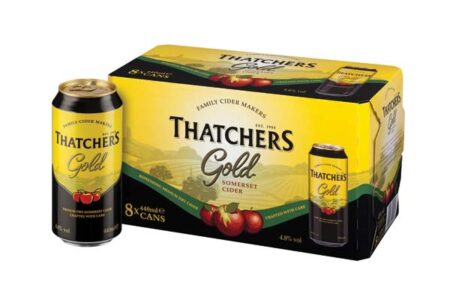 New gold cans multi-pack from Thatchers | Grocery Trader
