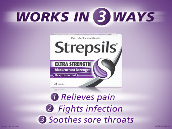 Strepsils Promoting Soothing Sore Throat Relief supported by £2.5m ...