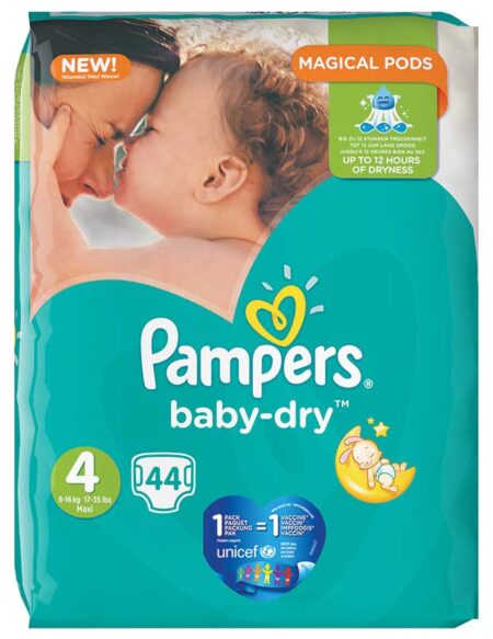 NEW Pampers Baby-Dry technology keeps babies dry day and night ...