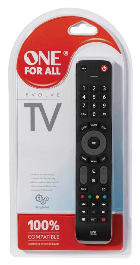 New Year launch of the new Evolve TV remotes range from One For All ...