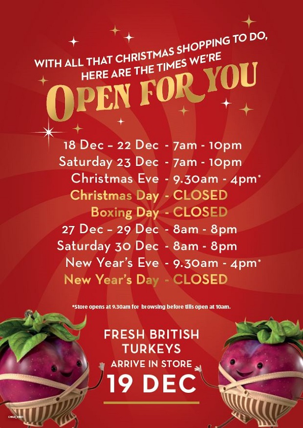 Christmas Opening Times Supermarkets 2025 Schrikkeljaar Rebecca Kennedy