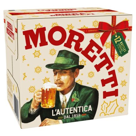Case Birra Moretti 12x 330ml Festive 3D | Grocery Trader